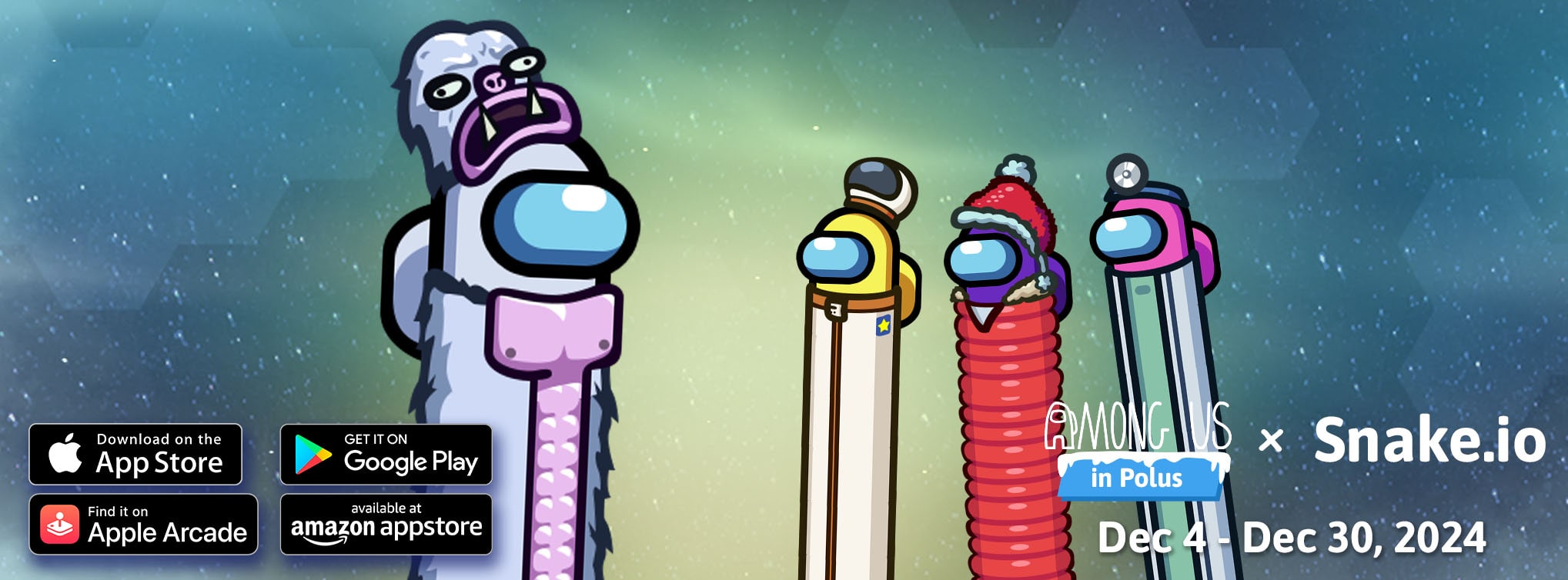 Snake.io December Live Event: Snakes x Among Us in Polus