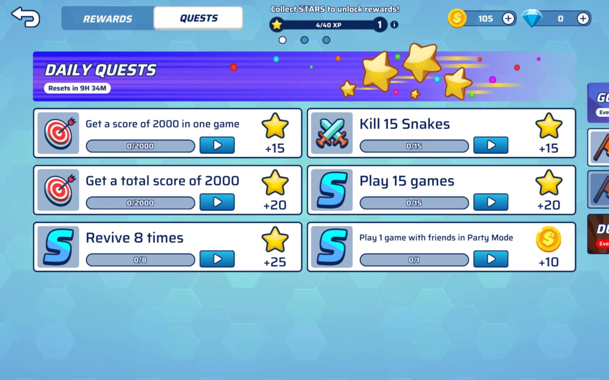 Snake.io Daily Quests: How to Earn Stars and Coins Every Day